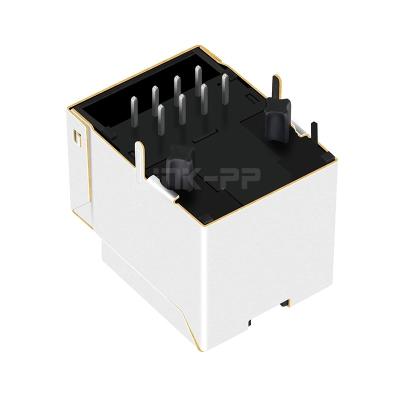China Halo HFJV1-2450RL Compativel LINK-PP LPJD1011DNL 10/100 Base-T Vertical RJ45 Jack Com Magnéticos Sem Leds à venda