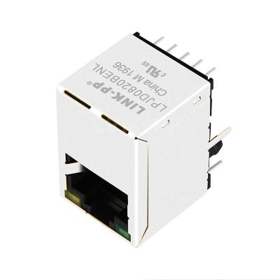 Cina E&E MJR11V2GYA0-G11U Compatibile LINK-PP LPJD0820BENL 10/100/1000 Base-T Verde/Giallo LED connettori di rete verticali RJ45 in vendita