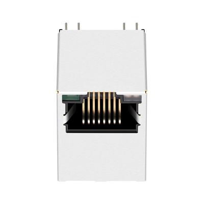 中国 ベルフューズ V890-1RX1-A1 コンパティブル LINK-PP LPJD0834BUNL 100/1000 ベース-T グリーン/イエロー&グリーン LED 180 度垂直 RJ45 ジャック 販売のため