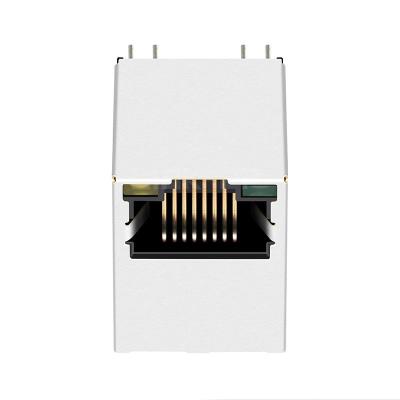 Cina Hanrun HR871190A Compatibile LINK-PP LPJD0835BDNL 10/100/1000 Base-T giallo/verde LED Verticale RJ45 Jack con magneti in vendita