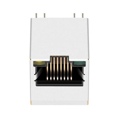 中国 Halo HFJV1-1G01-L12RL 互換LINK-PP LPJD0713BDNL 10/100/1000 ベースT垂直RJ45コネクタ 黄色/緑色 LED 販売のため