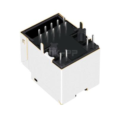 中国 Halo HFJV1-1G01-L12RL 互換LINK-PP LPJD0713BDNL 10/100/1000 ベースT垂直RJ45コネクタ 黄色/緑色 LED 販売のため
