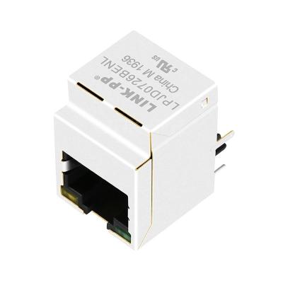 中国 Halo HFJV1-1G11-L12RL 互換 LINK-PP LPJD0726BENL 10/100/1000 ベース-T グリーン/イエロー LED 垂直イーサネット RJ45 コンネクタ 販売のため