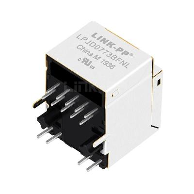 Cina Halo HFJV1-1G16-L11RL Compatibile LINK-PP LPJD0773BFNL 10/100/1000 Base-T Verde/Verde LED Port di connettore verticale RJ45 in vendita
