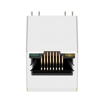 中国 Tyco 1840459 コンパティブル LINK-PP LPJD4709BENL 100/1000 ベース-T グリーン/イエロー LED 垂直 RJ45 イーサネット ファストジャック 販売のため