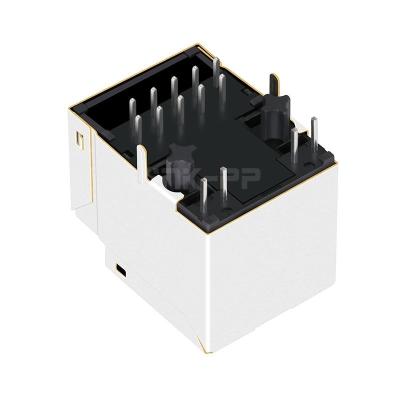Cina Halo HFJV1-1G41-L12RL Compatibile LINK-PP LPJD0743BDNL 10/100/1000 Base-T Verticale Industrial RJ45 Ethernet Connector LED giallo/verde in vendita