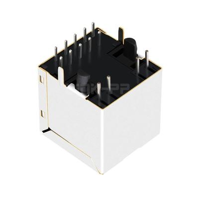 Cina Impulso JXD2-0015NL Compatibile LINK-PP LPJD4622BDNL 10/100/1000 Base-T Giallo/Verde LED Verticale RJ45 Socket di montaggio di superficie in vendita