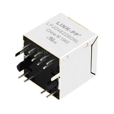 Cina Impulso JXD2-0015NL Compatibile LINK-PP LPJD4622BDNL 10/100/1000 Base-T Giallo/Verde LED Verticale RJ45 Socket di montaggio di superficie in vendita