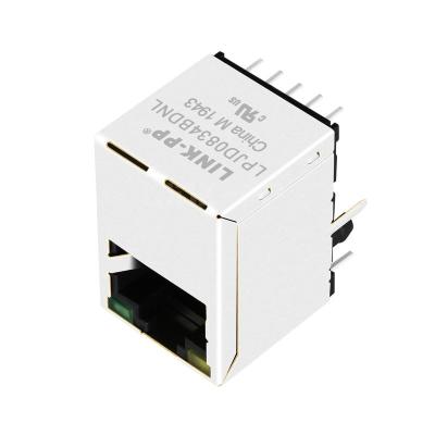 Cina Impulso JD3-0002NL Compatibile LINK-PP LPJD0834BDNL 100/1000 Base-T Giallo/Verde Led Verticale RJ45 Connector Socket in vendita
