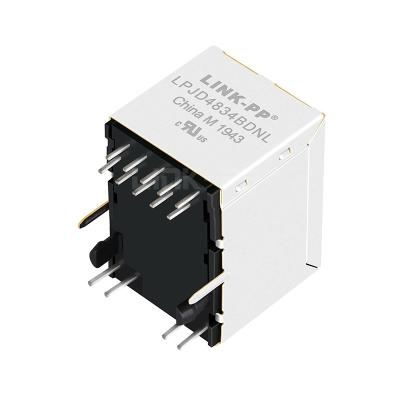 Cina PULSE JXD3-0002NL Compatibile LINK-PP LPJD4834BDNL 10/100/1000 Base-T Giallo/Verde LED Verticale Lan Ethernet RJ45 in vendita