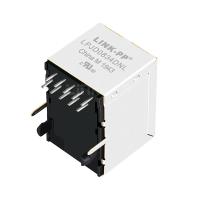 China LPJD0834DNL 10/100/1000 Base-T Without LED Vertical RJ45 Surface Mount Socket for sale
