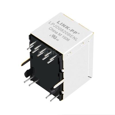 Cina LPJD0820BENL 1000 Base-T RJ45 Jack verticale con LED verde/giallo in vendita