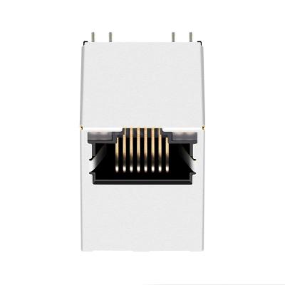 Cina LPJD0916B47NL Verticale RJ45 Magjack con LED giallo/verde base-T 100/1000 in vendita