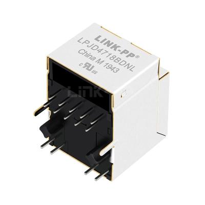 Cina Halo HFJV1-ELTQ1-L12RL Compatibile LINK-PP LPJD4718BDNL 1000 Base-T RJ45 connettore femminile verticale LED giallo/verde in vendita
