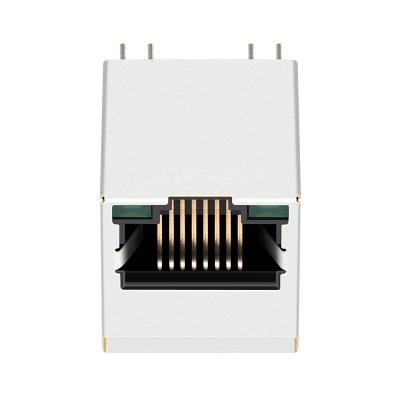 中国 Halo HFJV1-1G06-L11RL コンパティブル LINK-PP LPJD0717BFNL ギガビット RJ45 垂直ジャック 1000 ベース-T マグネティクス グリーン/グリーン LED 販売のため