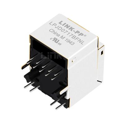 中国 Halo HFJV1-1G06-L11RL コンパティブル LINK-PP LPJD0717BFNL ギガビット RJ45 垂直ジャック 1000 ベース-T マグネティクス グリーン/グリーン LED 販売のため