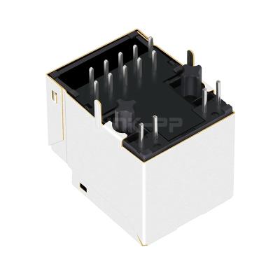 中国 Halo HFJV1-1G06-L11RL コンパティブル LINK-PP LPJD0717BFNL ギガビット RJ45 垂直ジャック 1000 ベース-T マグネティクス グリーン/グリーン LED 販売のため