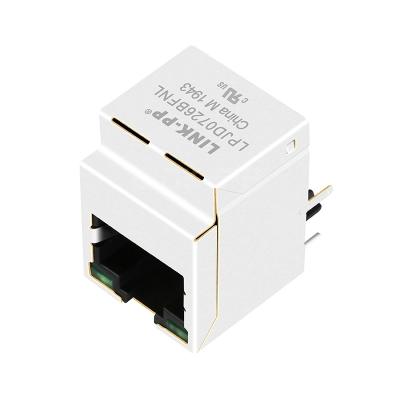 Cina Halo HFJV1-1G11-L11RL Compatibile LINK-PP LPJD0726BFNL 1000 Base-T Verticale Gigabit RJ45 MagJack Connector Verde/verde LED in vendita