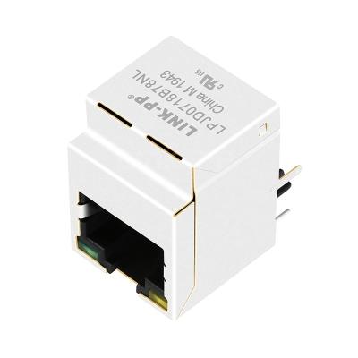 Cina Halo HFJV1-LTQ1-L14RL Compatibile LINK-PP LPJD0718B78NL 1000 Base-T Gigabit Verticale RJ45 MagJack connettore in vendita