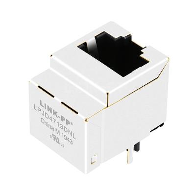 Cina LPJD4713DNL 1000 Base-T RJ45 connettore MagJack verticale senza LED in vendita