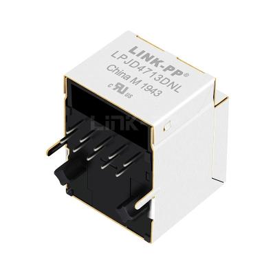Cina LPJD4713DNL 1000 Base-T RJ45 connettore MagJack verticale senza LED in vendita