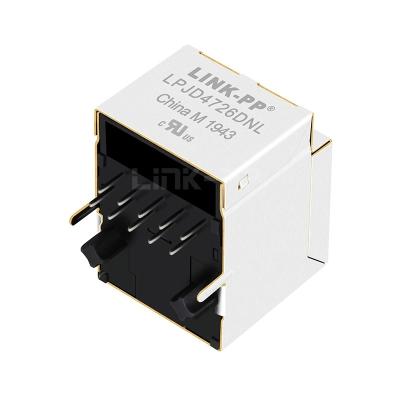 中国 LPJD4726DNL 縦 RJ45 コンネクタ 1000 ベース T 統合磁石 販売のため