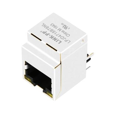 Cina Halo HFJV1-ELTQ1-L14RL Compatibile LINK-PP LPJD4718B78NL Gigabit Verticale RJ45 Jack Con 1000 Base-T Magnetics LED arancione/verde in vendita