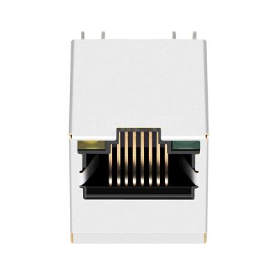 Cina Halo HFJV1-E1G06-L12RL Compatibile LINK-PP LPJD4717BDNL Gigabit Vertical RJ45 Connector Con 1000 Base-T Magnetics LED giallo/verde in vendita