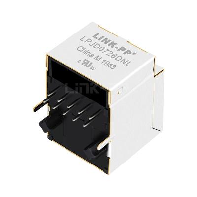 Cina LPJD0726DNL 1000 Base-T Gigabit Verticale RJ45 MagJack senza LED in vendita