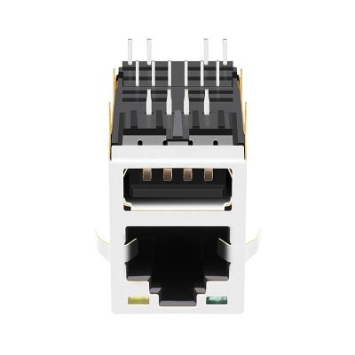 Cina LPJU3102ABNL 10/100 Base-T con connettore USB RJ45 singolo Tab UP Verde/Giallo LED in vendita