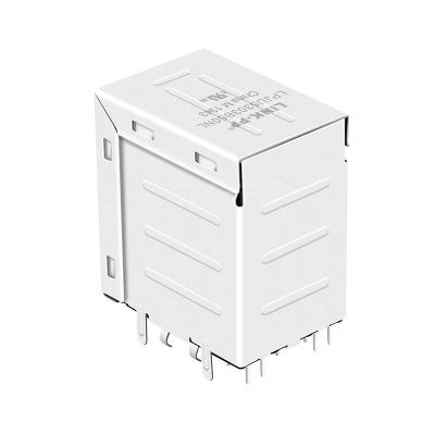 Cina WE JW0-0006NL Compatibile LINK-PP LPJU5303B50NL 10/100 Base-T RJ45 Jack magnetico con doppia scheda USB verde/verde e giallo LED in vendita
