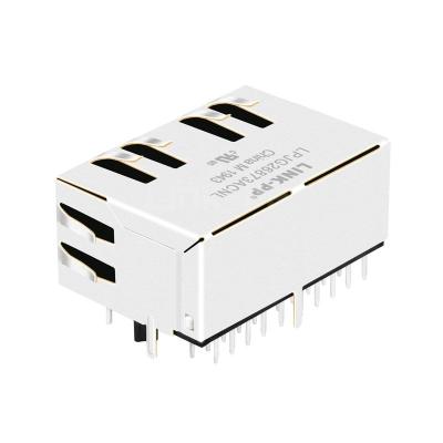 Cina YDS 62F-1306GGD2NL Compatibile LINK-PP LPJG26873ACNL 10/100/1000 Base-T Tab Down Green/Green LED 1x2 Port Lan RJ45 Connessione in vendita
