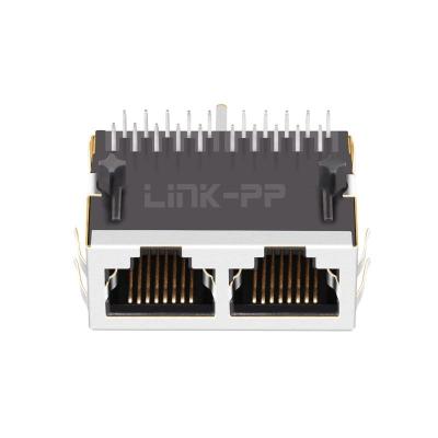 Cina Halo HFJ12-E1G11ERL Compatibile LINK-PP LPJGF26926CNL 10/100/1000 Base-T Tab Down senza LED 1x2 Port Lan RJ45 Connessione in vendita