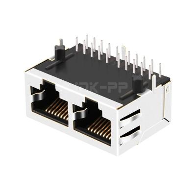 Cina Halo HFJ12-E1G11ERL Compatibile LINK-PP LPJGF26926CNL 10/100/1000 Base-T Tab Down senza LED 1x2 Port Lan RJ45 Connessione in vendita