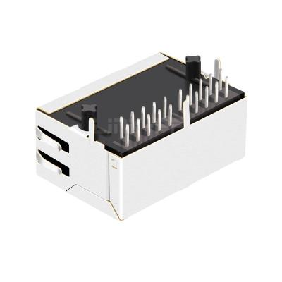 Cina Halo HFJ12-E1G11ERL Compatibile LINK-PP LPJGF26926CNL 10/100/1000 Base-T Tab Down senza LED 1x2 Port Lan RJ45 Connessione in vendita