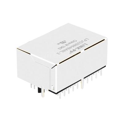 中国 パルス JXD1-2016NL 互換 LINK-PP LPJG29864BANL-2 10/100/1000 ベース-T タブアップ 黄色/緑色 LED 1x2 ポート RJ45 ネットワーク 販売のため