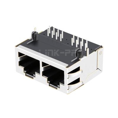 Cina LPJ21028CNL 10/100 Base-T senza LED Tab UP 1x2 Port RJ45 connettori femminili in vendita