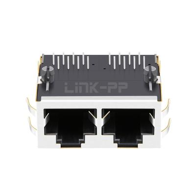 Cina LPJ21028CNL 10/100 Base-T senza LED Tab UP 1x2 Port RJ45 connettori femminili in vendita