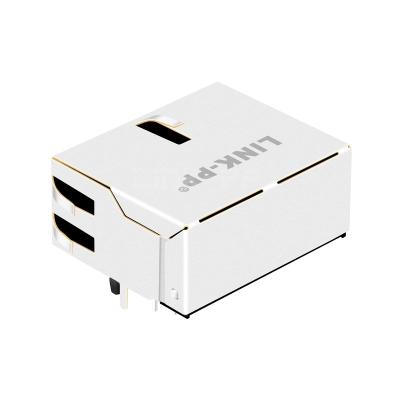 Cina LPJ21028CNL 10/100 Base-T senza LED Tab UP 1x2 Port RJ45 connettori femminili in vendita