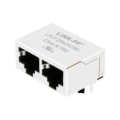 Cina LPJF26404DNL 10/100 Base-T Tab Down senza LED 1x2 Port Lan RJ45 Jack in vendita