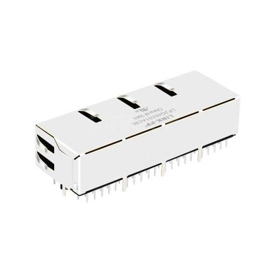 Cina YDS 64F-1301GYD2NL Compatibile LINK-PP LPJG46801AENL 10/100/1000 Base-T Tab Down Verde/Giallo LED 1x4 Port Ethernet RJ45 Connessione in vendita