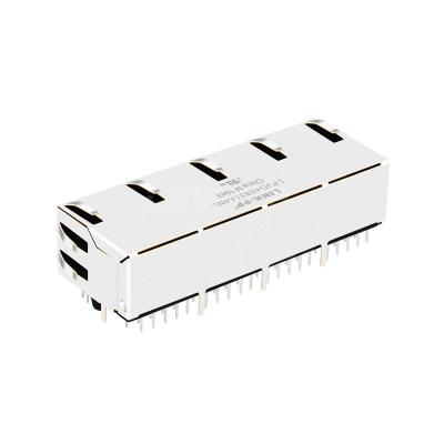中国 Tyco 1840528-6 互換LINK-PP LPJG48831A4NL 10/100/1000 ベースTタブアップ グリーン&イエロー/グリーン&イエロー LED 1x4 ポートフィルターコネクタモジュール 販売のため