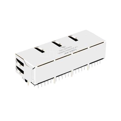 Cina Pulse JG0-0026NL Compatibile LINK-PP LPJG48851AWNL 1x4 Port RJ45 Network Jack 100/1000 Base-T Tab Up Verde/Verde LED in vendita