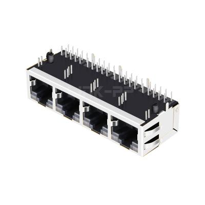 Cina Impulso JXG0-0098NL Compatibile LINK-PP LPJG49854A31NL 10/100/1000 Base-T Tab Up Orange&Green/Orange&Green LED 1x4 Port RJ45 Network in vendita