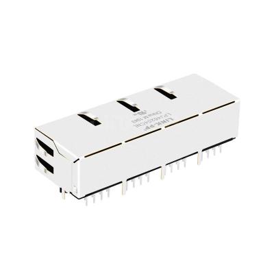 Cina LPJ46204CNL 10/100 Base-T Tab Down senza LED 1x4 Port RJ45 Ethernet Jack in vendita