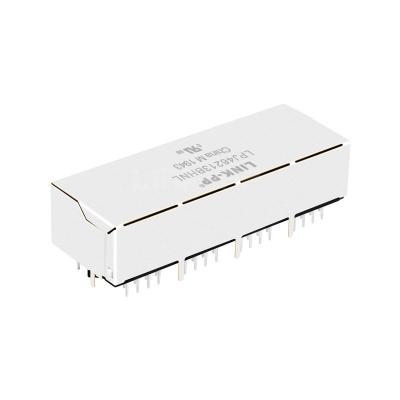 Cina LPJ46213BHNL 10/100 Base-T Tab Down Verde/Giallo LED 1x4 Port Ethernet Lan RJ45 in vendita