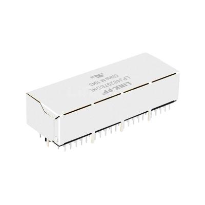 Cina LPJ46297BDNL 10/100 Base-T Tab Down LED giallo/verde 1x4 Port Lan RJ45 Jacks in vendita