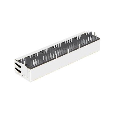 Cina Impulso J8064D668ANL Compatibile LINK-PP LPJ66204AENL 10/100 Base-T Tab Down Verde/Giallo LED 1x6 Porta RJ45 Connessione Ethernet in vendita