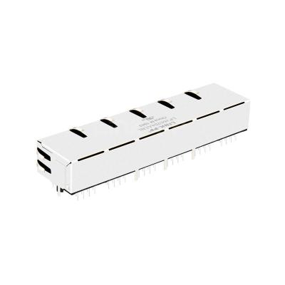 Cina Impulso J8064D668ANL Compatibile LINK-PP LPJ66204AENL 10/100 Base-T Tab Down Verde/Giallo LED 1x6 Porta RJ45 Connessione Ethernet in vendita