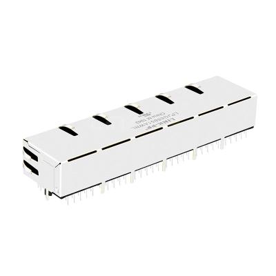 Cina Impulso JG0-0027NL Compatibile LINK-PP LPJG68851AWNL 100/1000 Base-T Tab Up Verde/Verde Led 1x6 Porta RJ45 connettori magnetici in vendita
